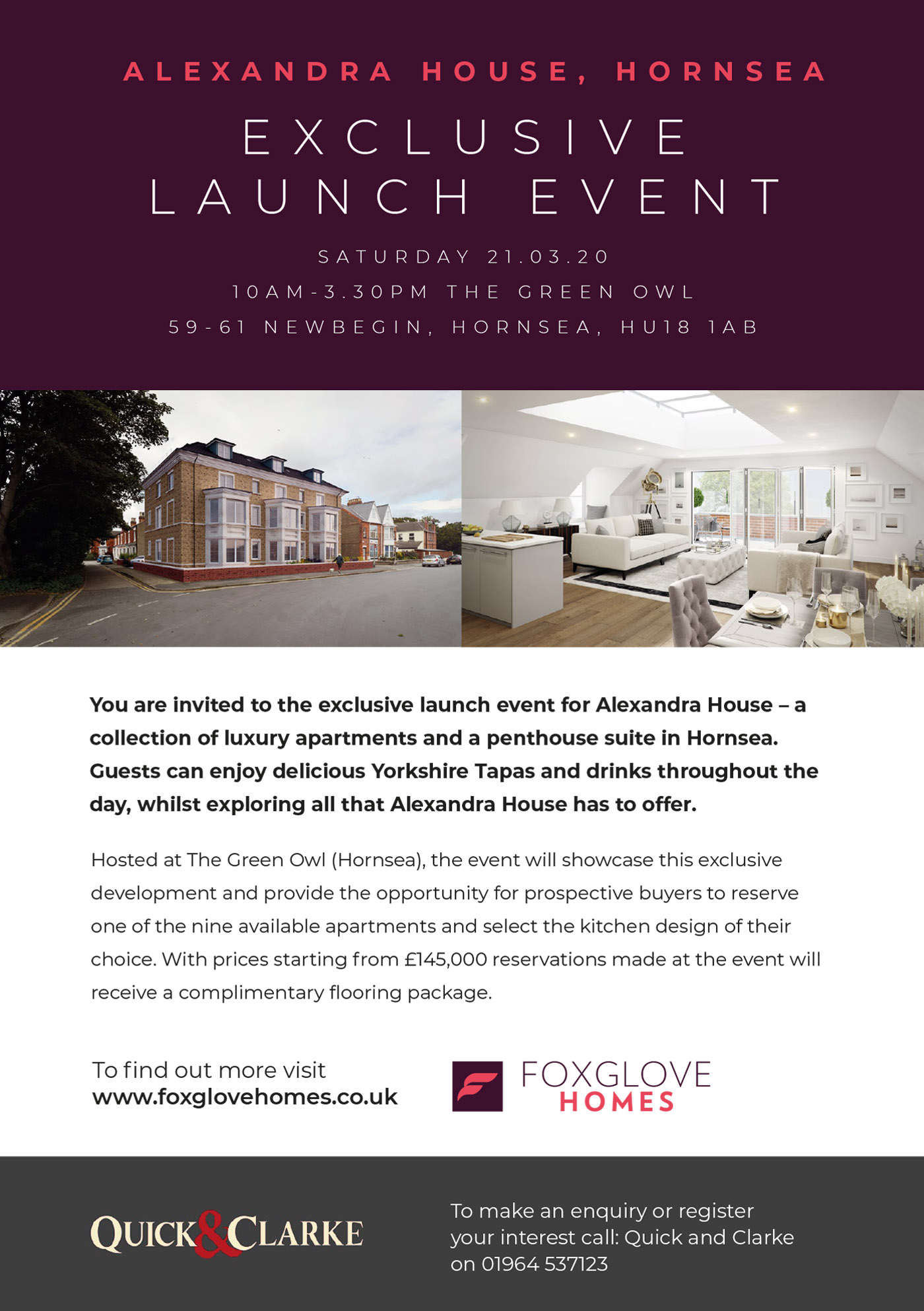 Launch Event - Foxglove Homes